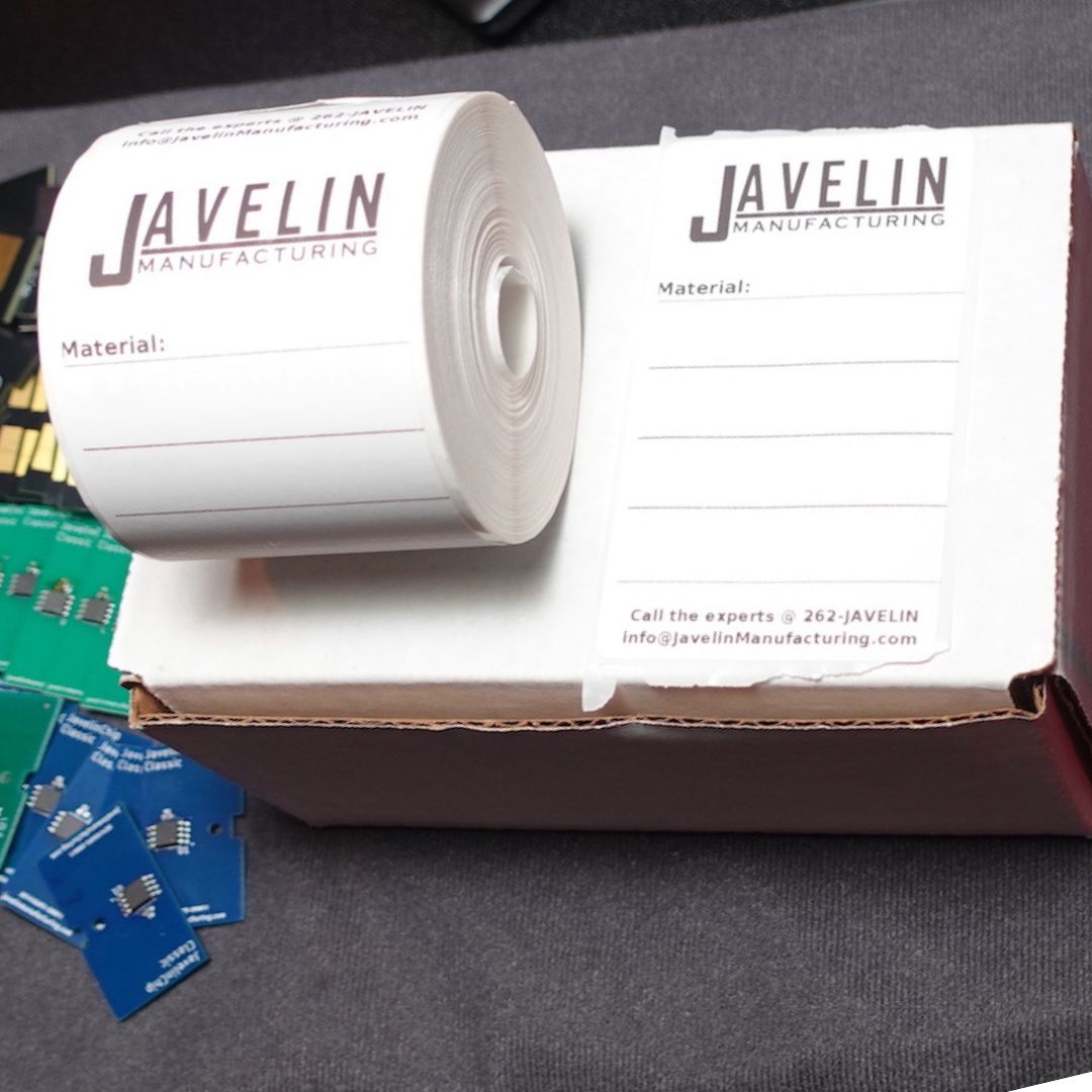 Material Remainder Labels (Stratasys® Canister Labels) Javelin Manufac ...